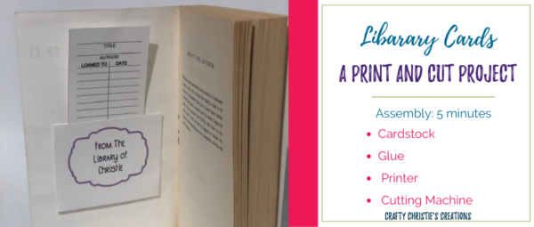 DIY Library Cards - Crafty Christie’s Creations