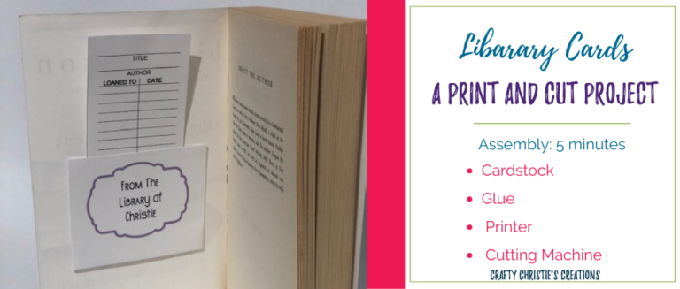 DIY Library Cards - Crafty Christies Creations