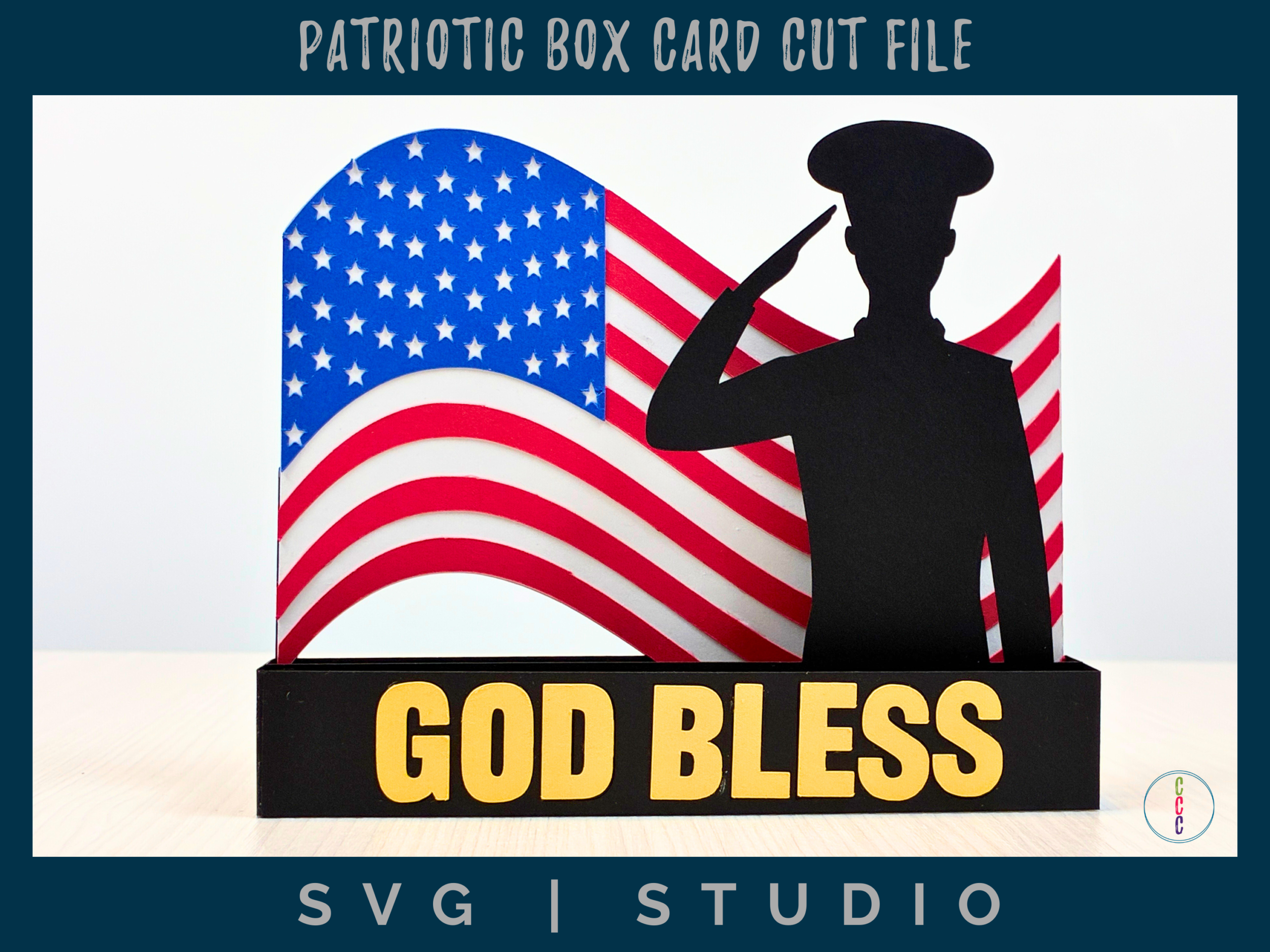 Patriotic Box Card - Crafty Christie’s Creations