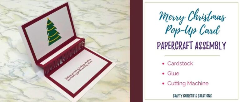 Merry Christmas Pop-Up Card - Crafty Christie’s Creations