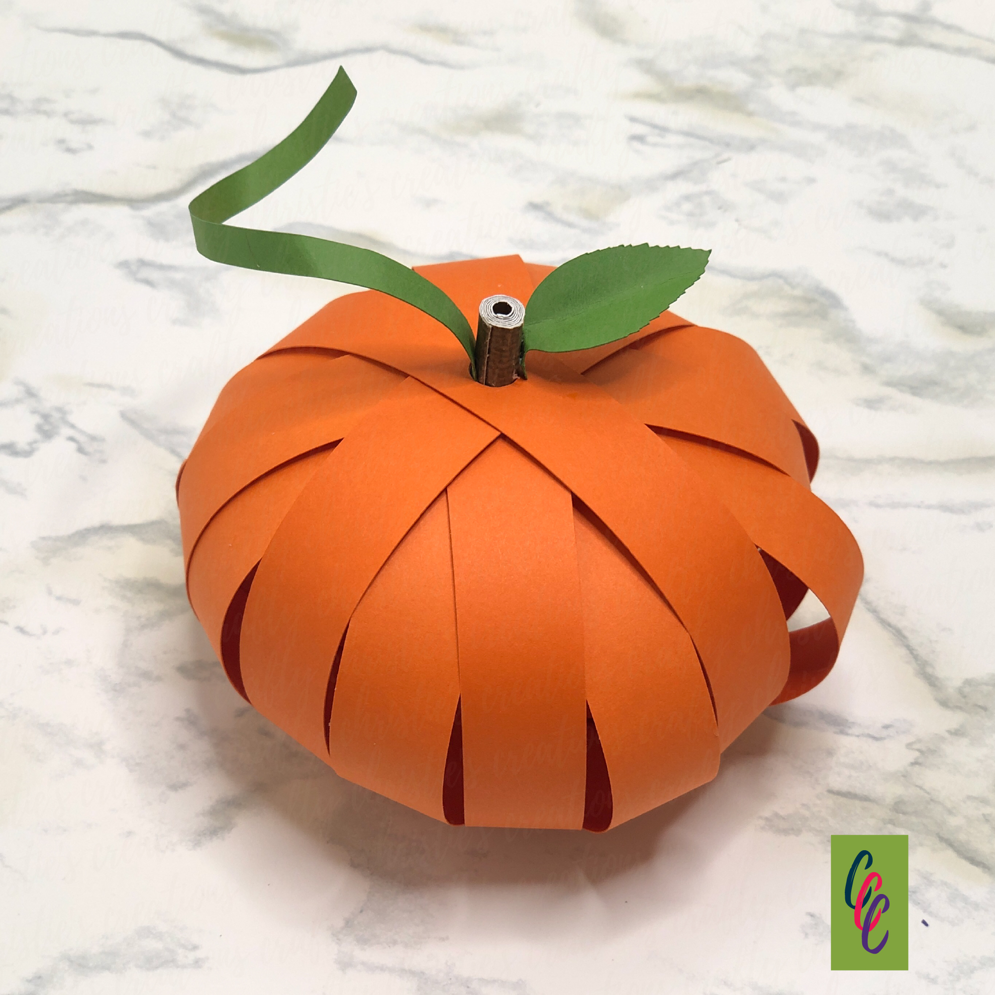 3D Paper Pumpkin Decoration - Crafty Christie’s Creations
